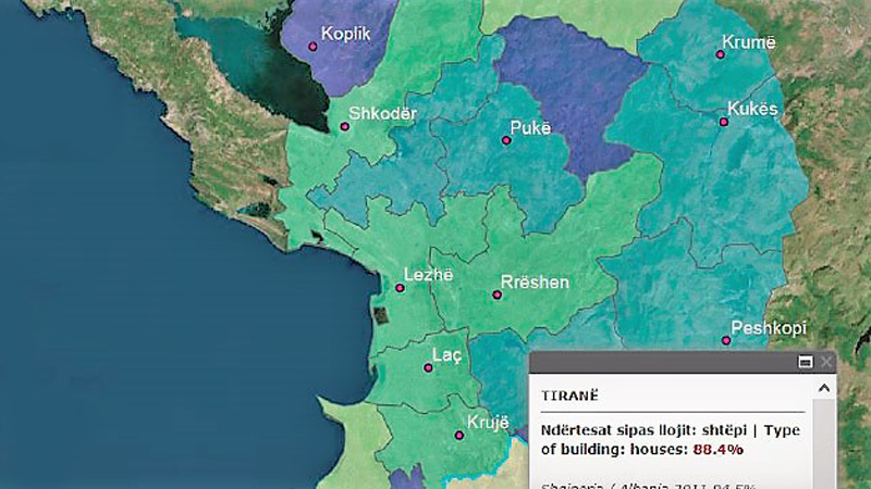 Using GIS for the Albanian Census - the first large statistical operation