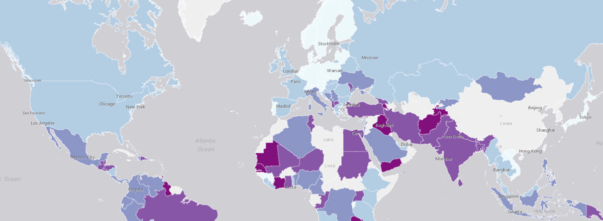 SDG MAP 8 - Decent Work and Economic Growth - gisAction