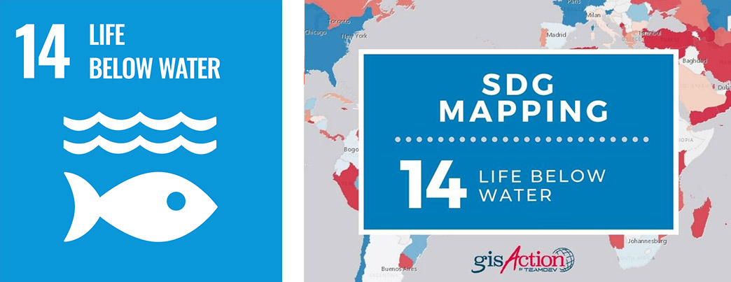 SDG MAP 14 - Life below Water - gisAction